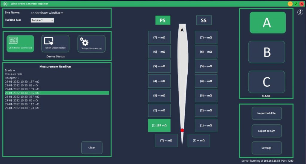 WTG Lightning Protection System Testing | Drone Inspection Services